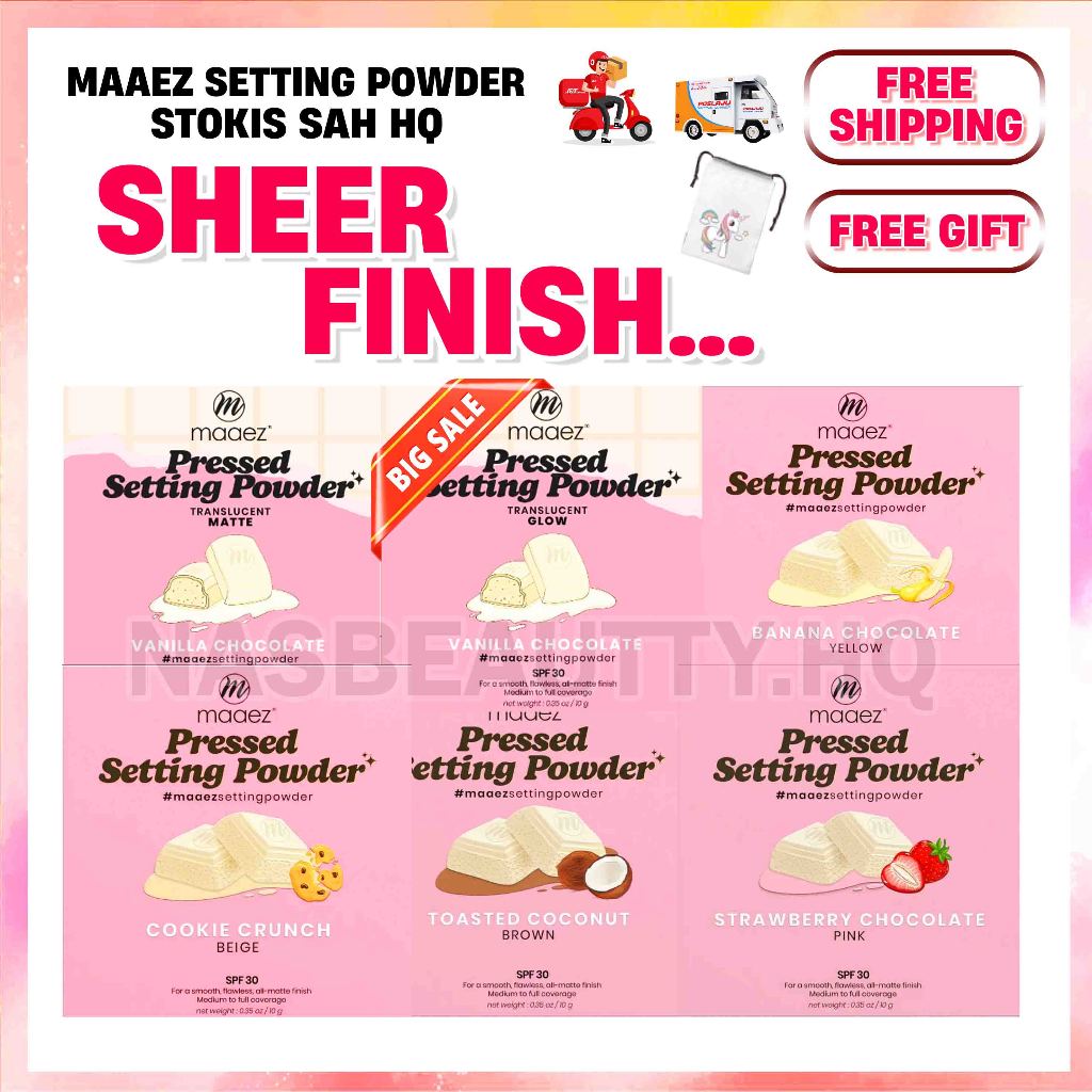 MAAEZ PRESSED SETTING POWDER ORIGINAL HQ VANILLA CHOCOLATE (TRANSLUCENT ...