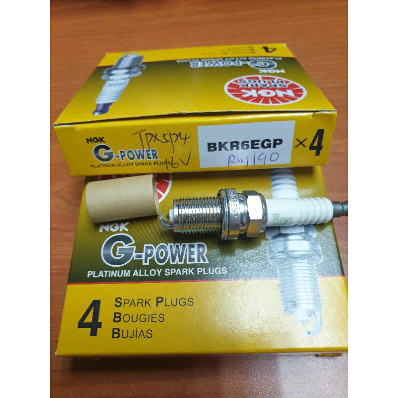 NGK BKR6E GP Platinum 100% Original Spark Plugs (1set/4pcs) | Shopee Malaysia