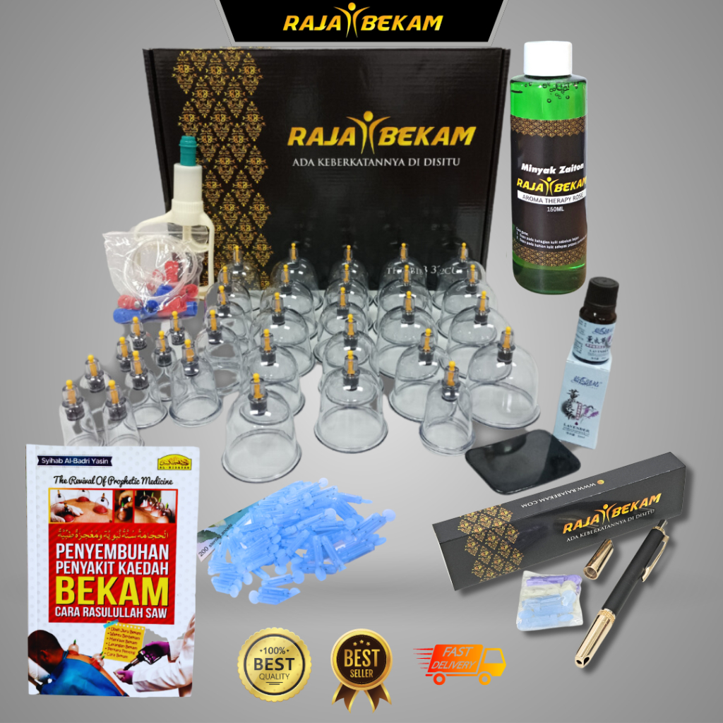 Set Bekam Lengkap Berbaloi Set B12cup / B32cup Ready Stock [ PERCUMA 6 ...