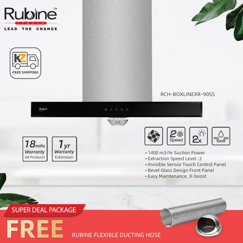 [FREE Shipping] Rubine Essential Series T-Hood Cooker RCH-BOXLINEXR ...