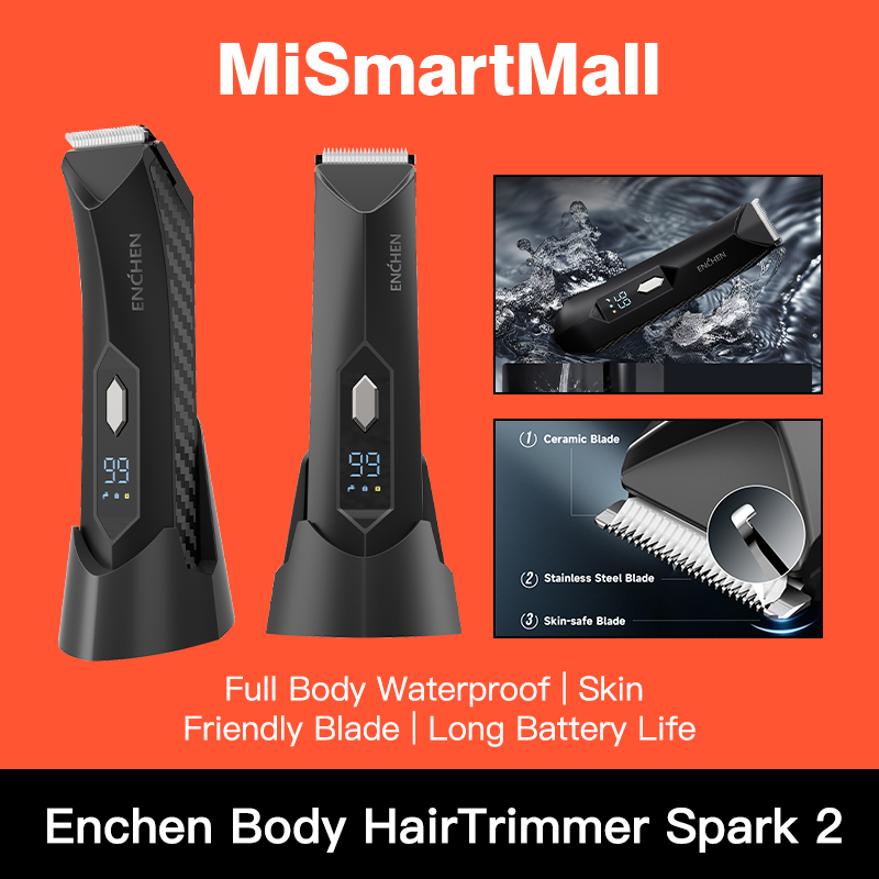 Enchen Spark 2 Body Hair Trimmer Electric Groin Trimmer Skin-safe Blade ...