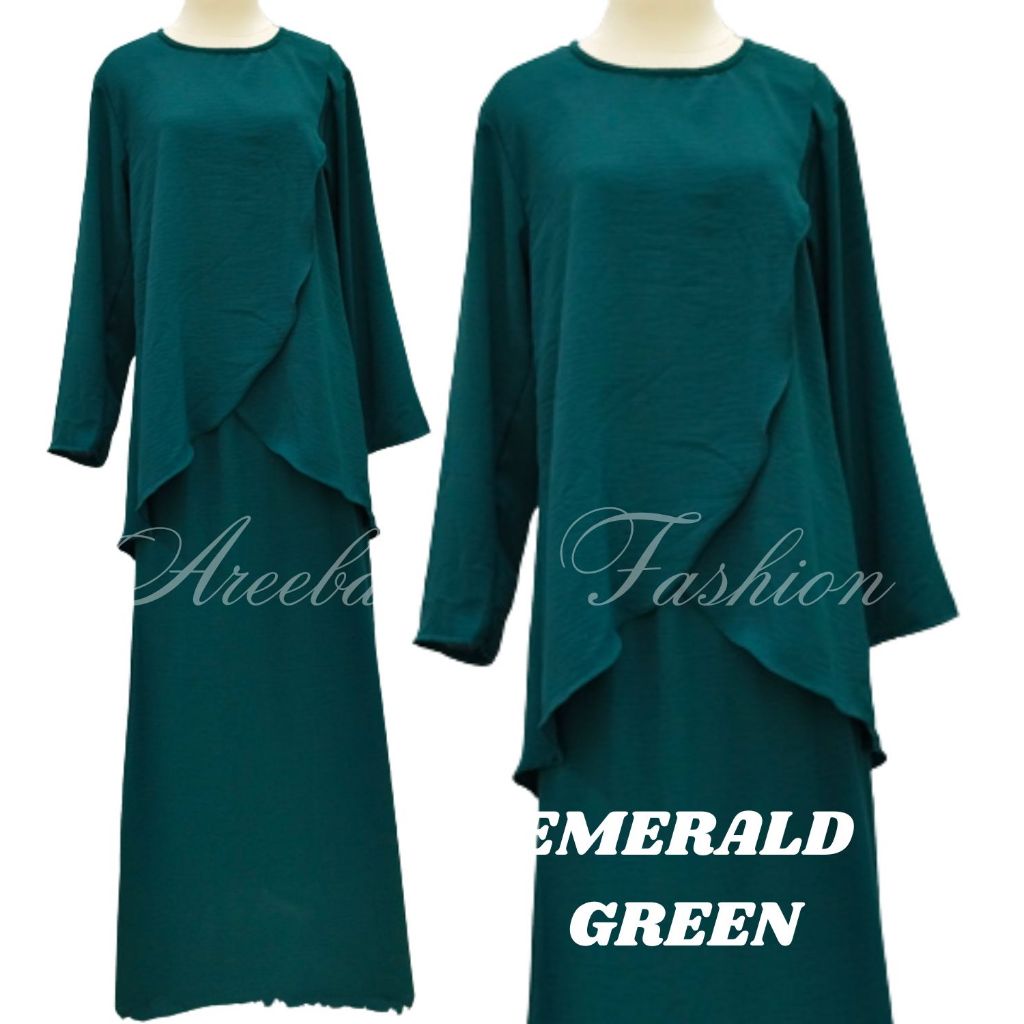 Baju Kurung Ruby Ironless by Areeba Fashion | Shopee Malaysia