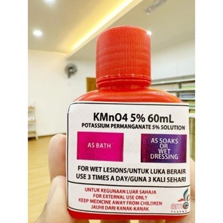 CAIRAN CUCI LUKA / WOUND DRESSING (Potassium Permanganate 5% Solution ...