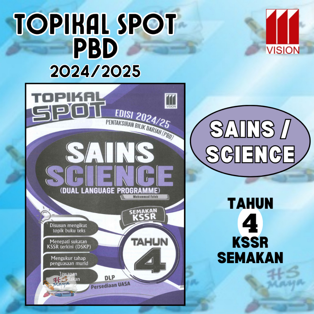 [Buku Latihan] TOPIKAL SPOT PBD UASA SAINS/SCIENCE TAHUN 4 KSSR SEMAKAN ...
