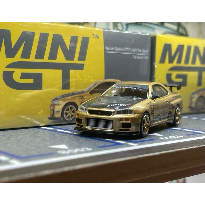 Mini GT Top Secret Gold Nissan Skyline GT-R R34 | Shopee Malaysia