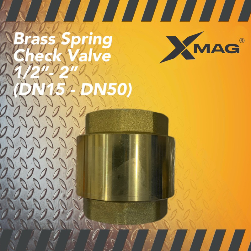 BRASS SPRING CHECK VALVE 1/2”- 2” (15MM- 50MM) | Shopee Malaysia