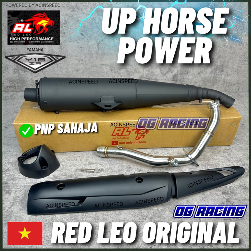 100% ORIGINAL RED LEO Exhaust Standard Cutting Y15ZR Y16 LC135 V1-V7 ...