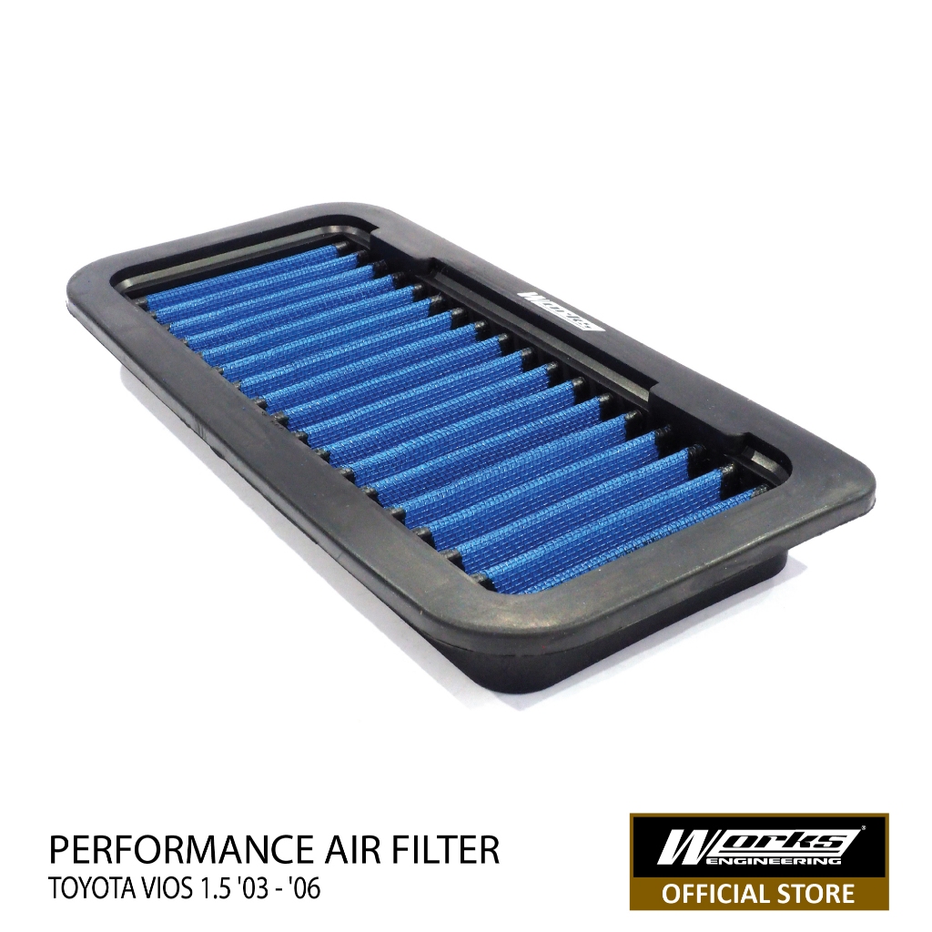 Toyota Vios 1.5 03-06 NCP42 Works Engineering 100% Genuine Air Filter OT-009 Daihatsu Charade 1. ...