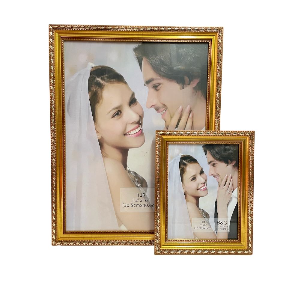 Photo Frame Size 6R / 12R - Gold Color(1pc) | Shopee Malaysia