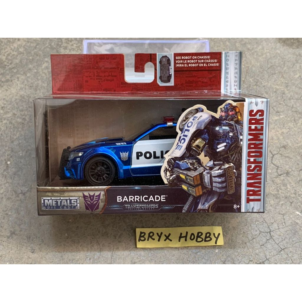 Jada Toys Metals Transformers 5 Barricade Custom Police Car #98394 ...