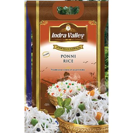 Indra Valley Ponni Parboiled Rice - 5kg | Shopee Malaysia