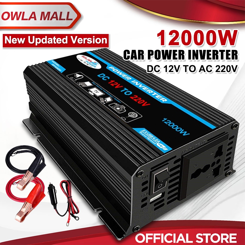 12000W Car Power Inverter 12V to 220V Power Inverter Converter Car ...