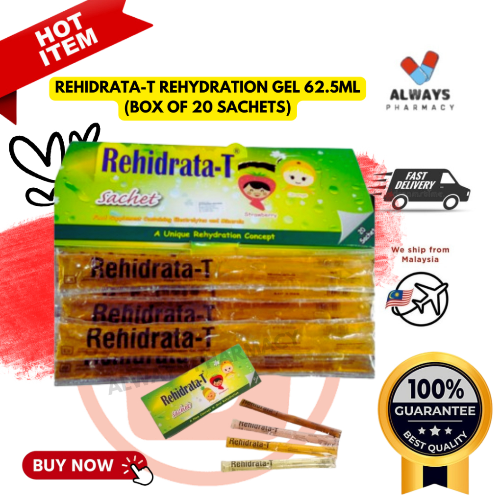 1 BIG BOX - REHIDRATA-T REHYDRATION GEL 62.5ML (BOX 20 SACHETS ...