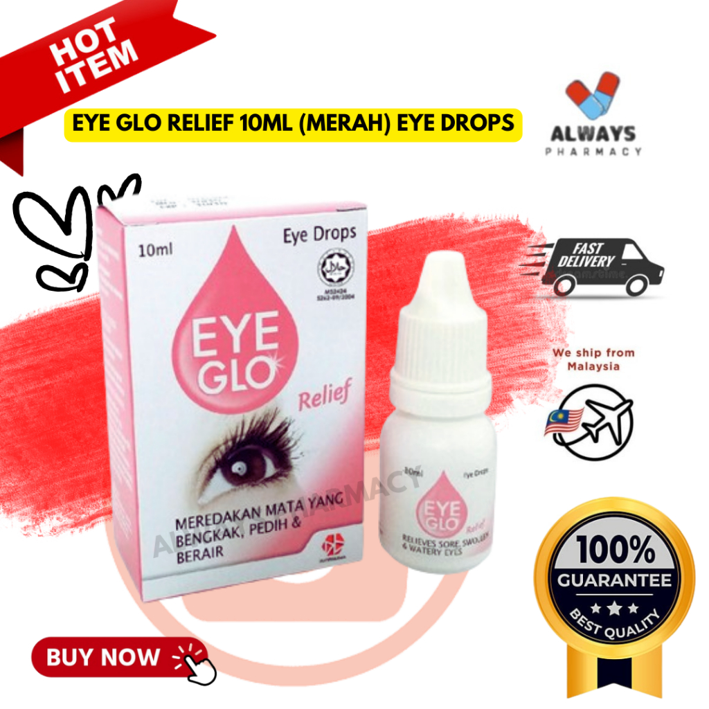 EYE GLO RELIEF 10ML (MERAH) EYE DROPS | Shopee Malaysia
