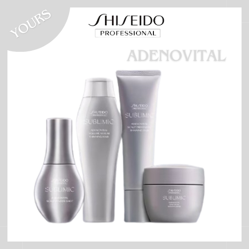 Shiseido Sublimic Adenovital - Shampoo / Scalp Hair treatment / Mask / Power shot / Volume serum ...