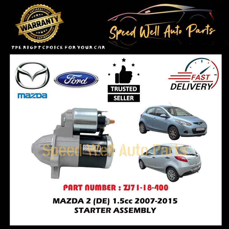 [ FORD/MAZDA STARTER ] MAZDA 2 DE 1.5cc 2007-2015 STARTER ASSEMBLY ...