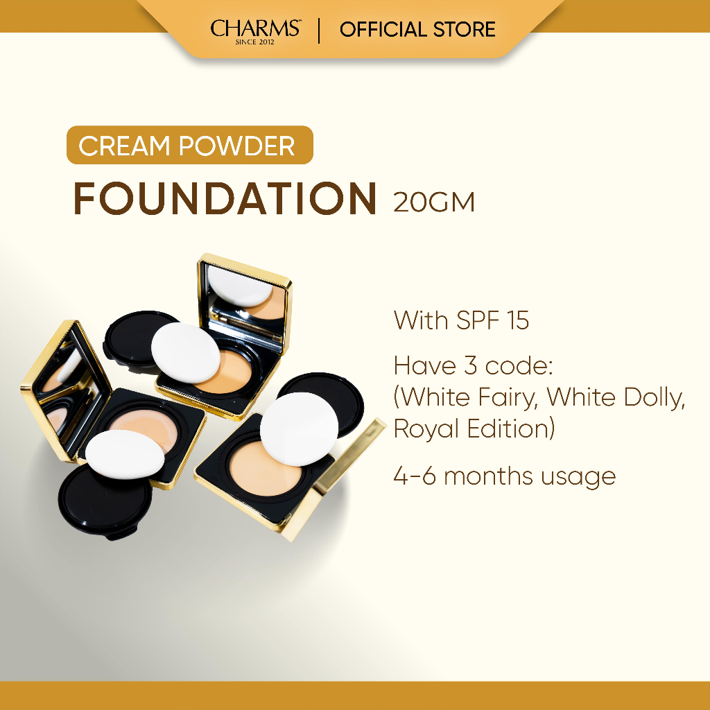 CHARMS New Look Foundation 20GM (Cream Powder Foundation) | Shopee Malaysia