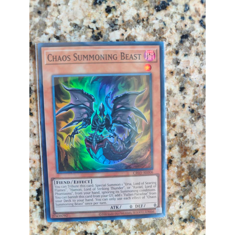 Yugioh : CR03-AE006 Chaos Summoning Beast (Super Rare) | Shopee Malaysia