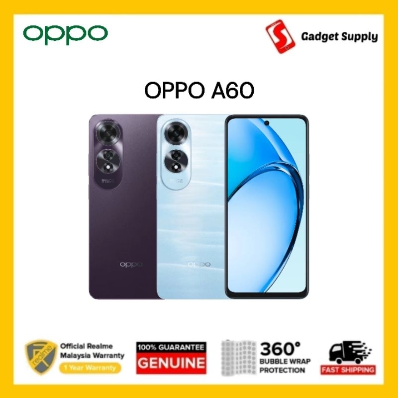 OPPO A60 | 16GB(8+8) RAM 256GB ROM | Shopee Malaysia