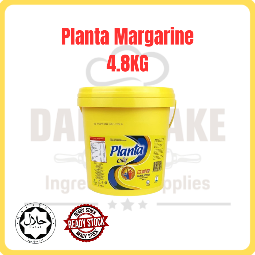Planta Margarine 4.8KG/Marjerin Planta/Ingredients/Bahan-bahan | Shopee ...