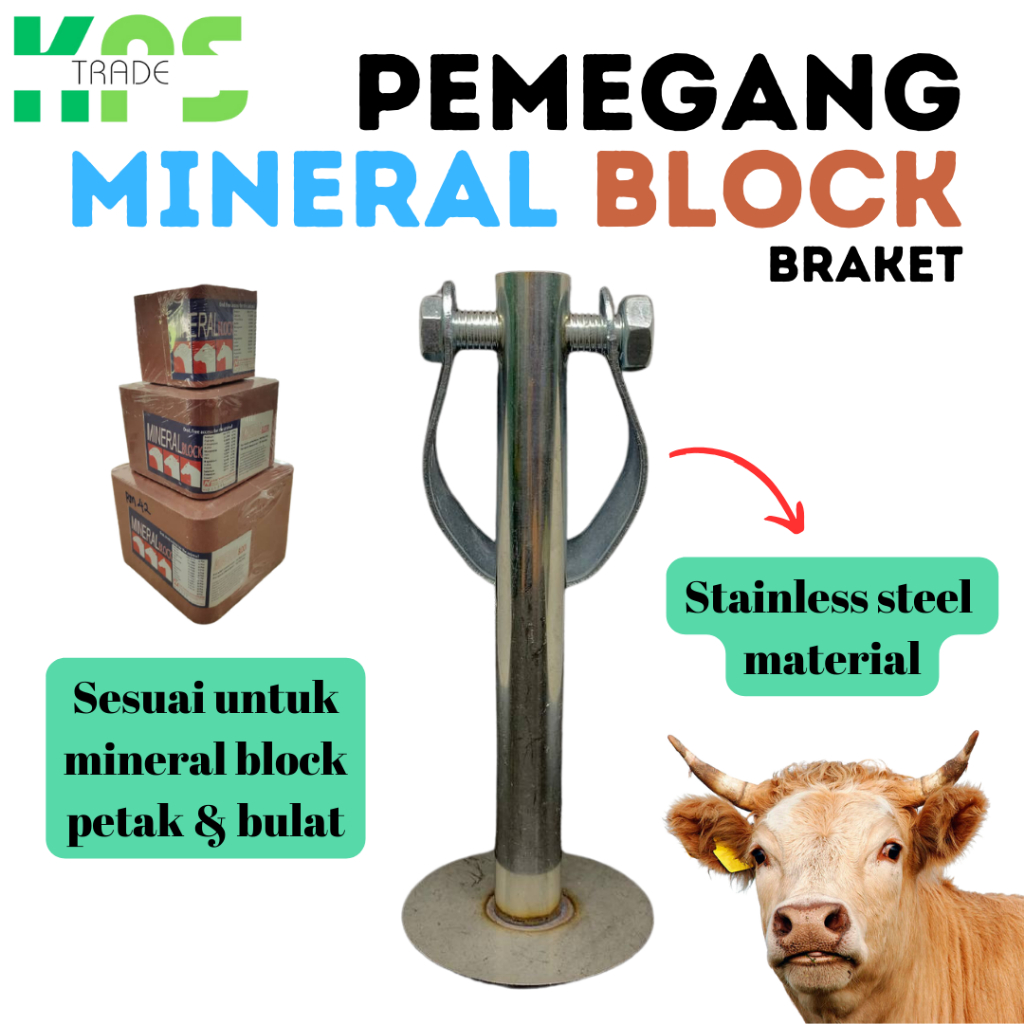 Bracket Garam Jilat Lembu Kambing Biri-Biri/Sheep Licking Brick Bracket ...