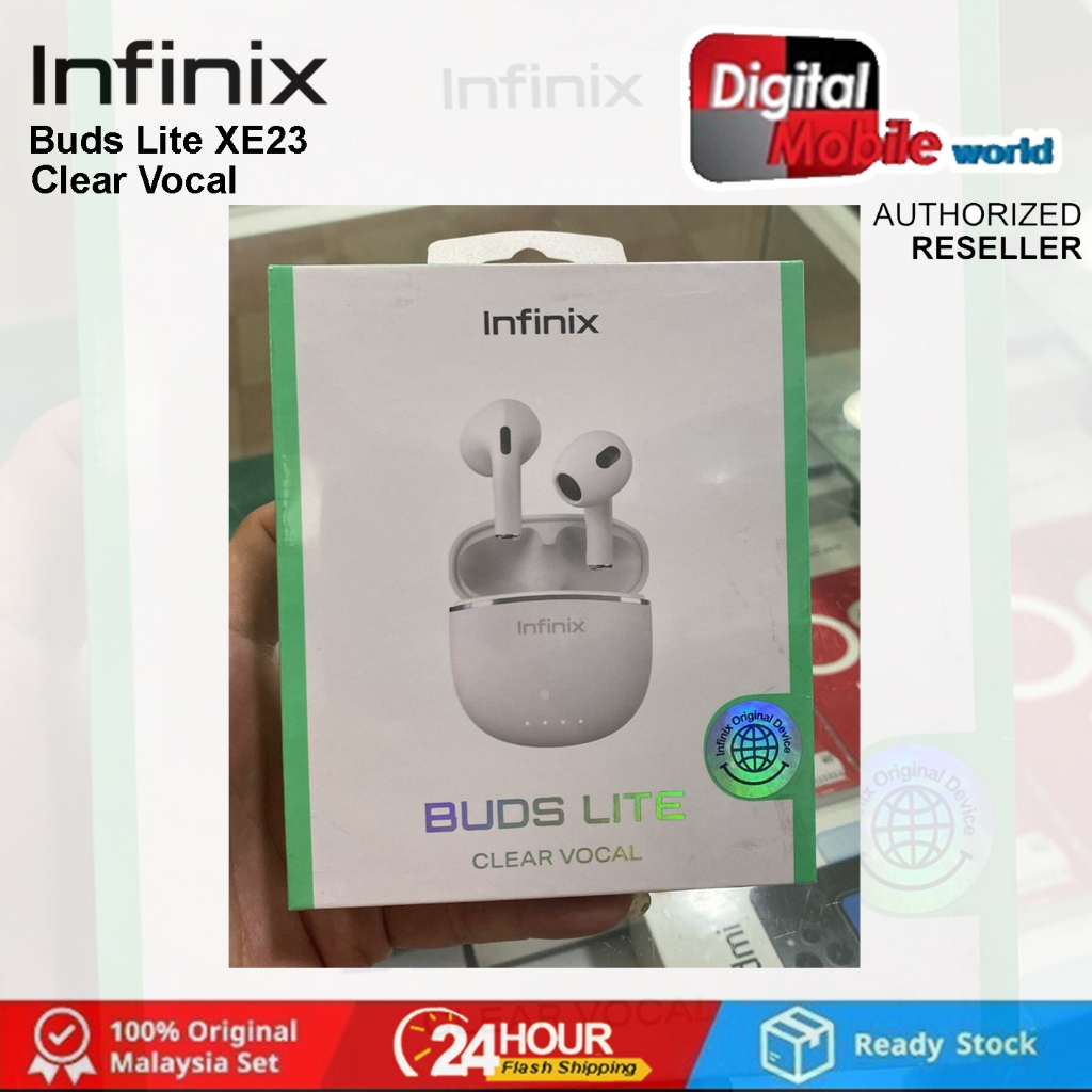 Infinix Buds Lite XE23 Clear Vocal Wireless Earbuds (Original) 3month ...