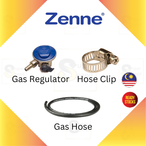 [Pack] Zenne ZR-2022BB Gas Regulator Gas Hose Pipe Fire Gas Leaking ...