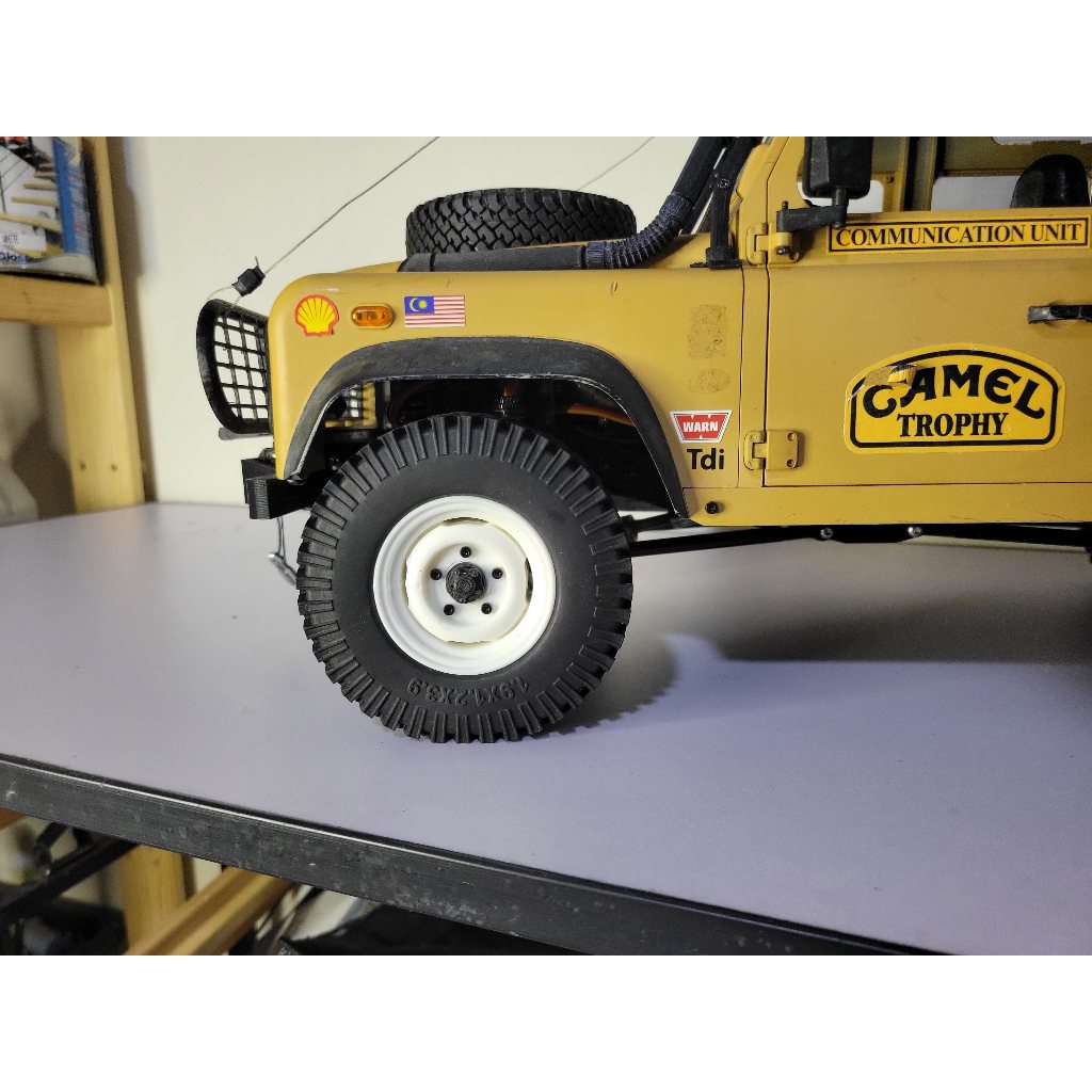 1.9 inch 3D Printed Beadlock Wheel Rim Classic Camel Trophy Style 1/10 ...