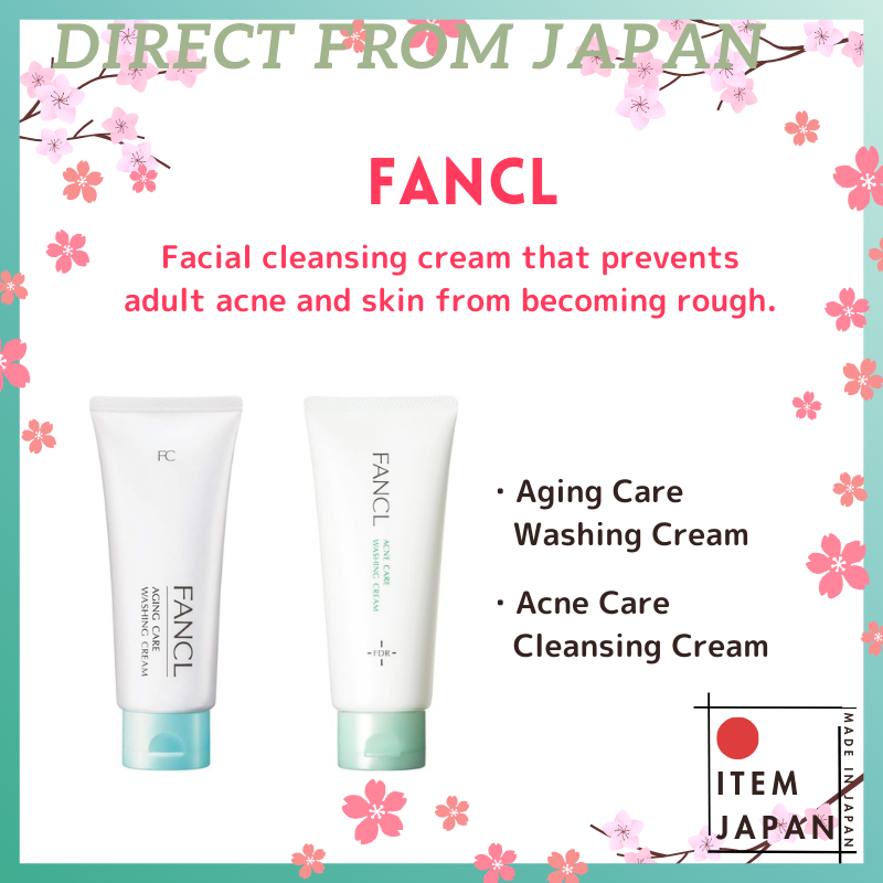 FANCL New Facial Cleansing Cream Additive Free 90g ( Acne Care / Aging Care ) | Shopee Malaysia