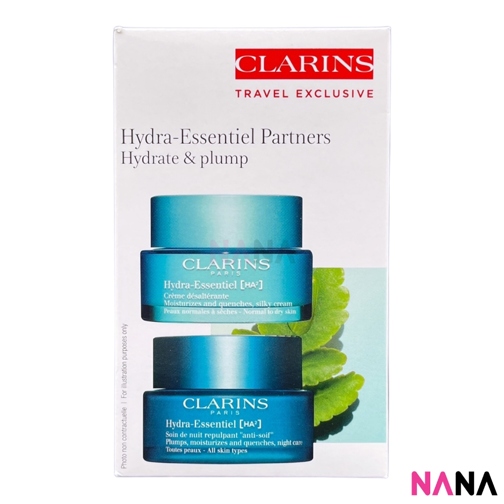 Clarins Hydra-Essentiel Partners (Silky Cream 50ml + Night Cream 50ml ...