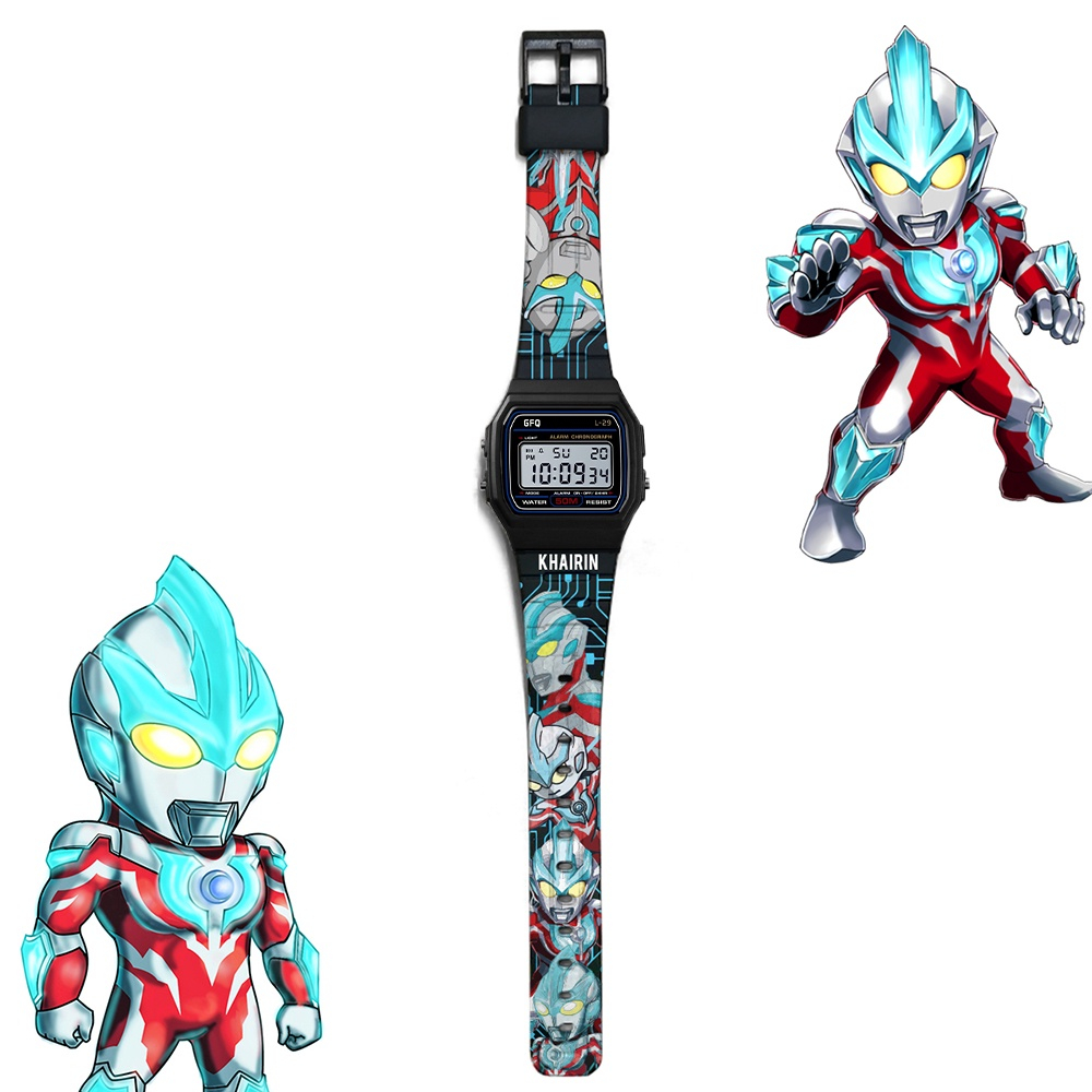{NEW Version} Ultraman Jam Tangan Budak Custom Design Kids Digital ...