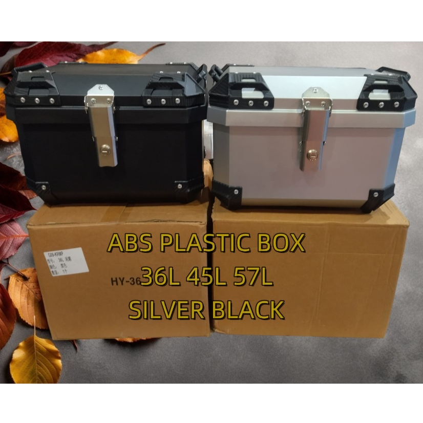 TOP BOX SILVER BLACK 36L 45L 55L > X DESIGN Aluminium > KOSONG DESIGN Aluminium > ABS PLASTICS ...