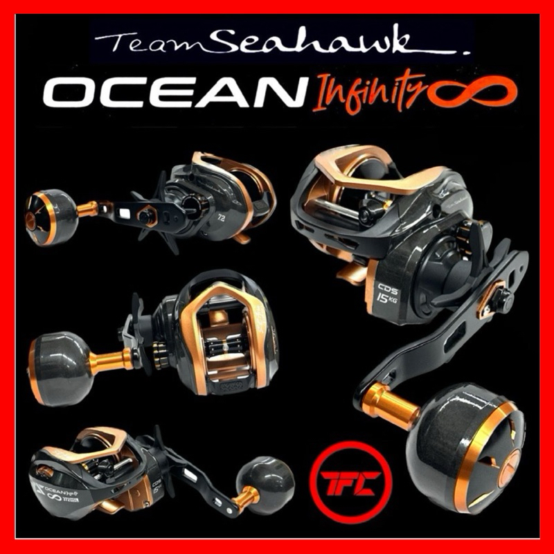 Team Seahawk Ocean Infinity ♾️ 372HSL Baitcast Overhead Jigging Reel ...