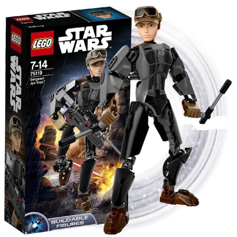 ORIGINAL LEGO 75119 Star Wars Sergeant Jyn Erso Buildable Figure ...