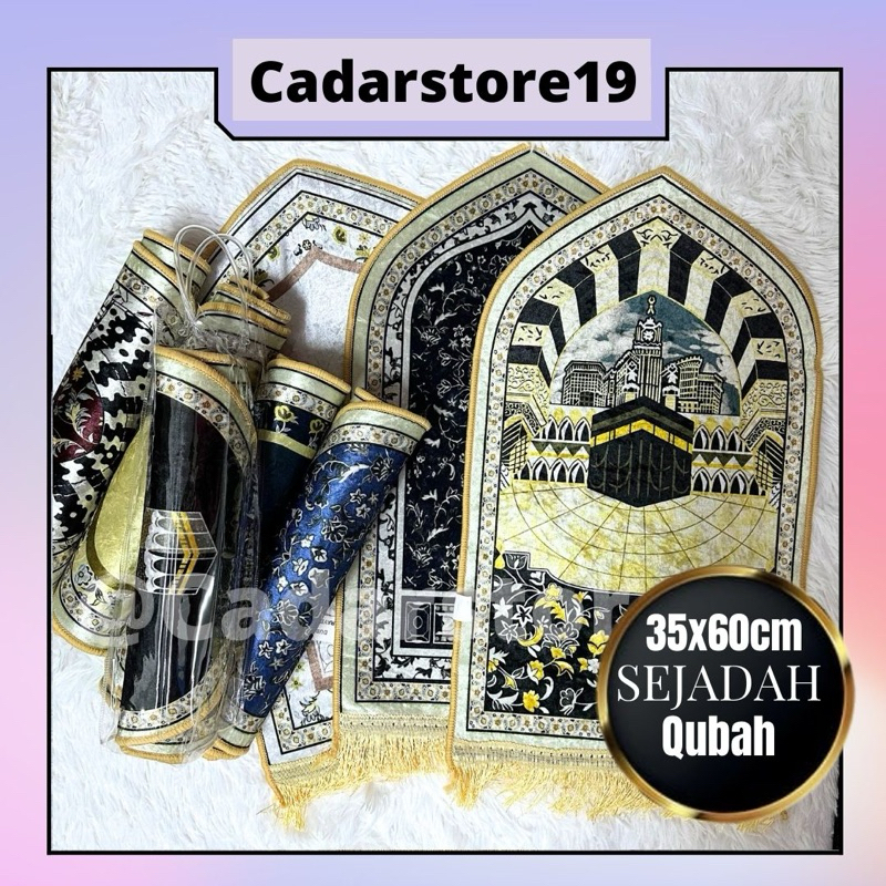 1se (50pcs) Sejadah kubah muka velvet anti slip shining (60*35cm)Gifts ...