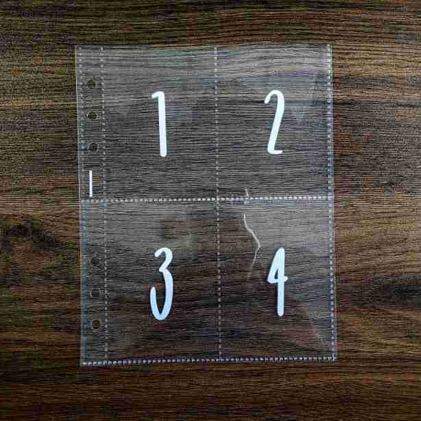 Envelope Pocket Sheet Printed 1-100 25pcs/pack - Cash Envelope ...