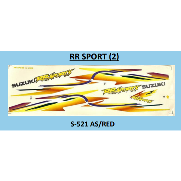 Suzuki rg body sticker (3) | Shopee Malaysia
