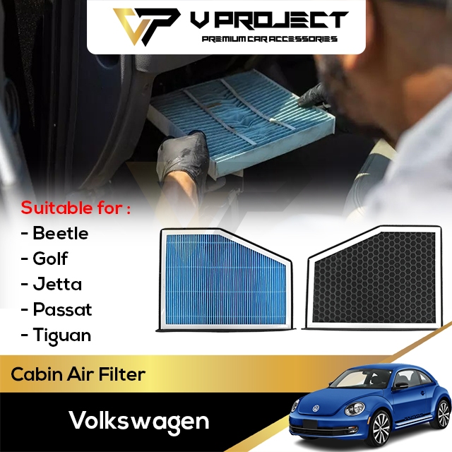 Volkswagen Beetle Golf Jetta Passat Tiguan Cabin Air Filter Aircon ...