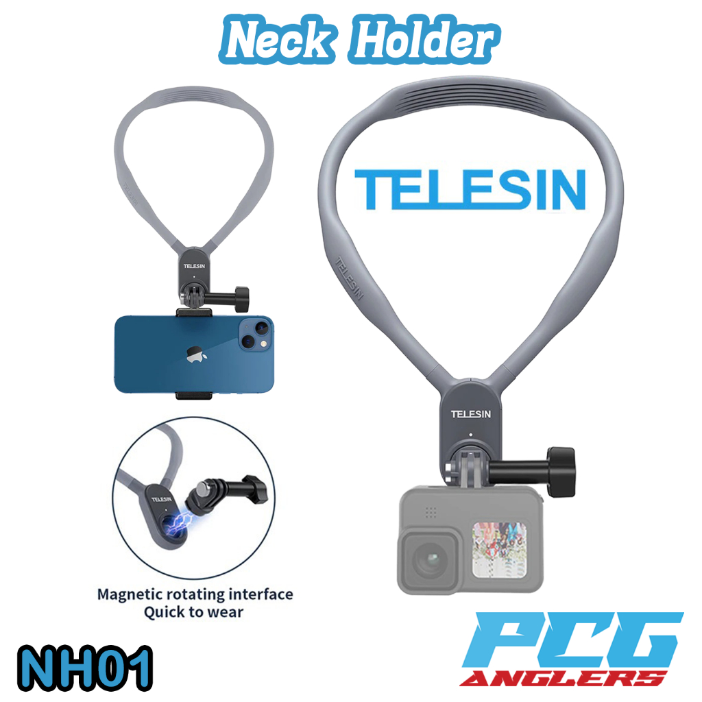 Neck Holder TELESIN Magnetic GoPro Hero Action Camera Phone Mount ...