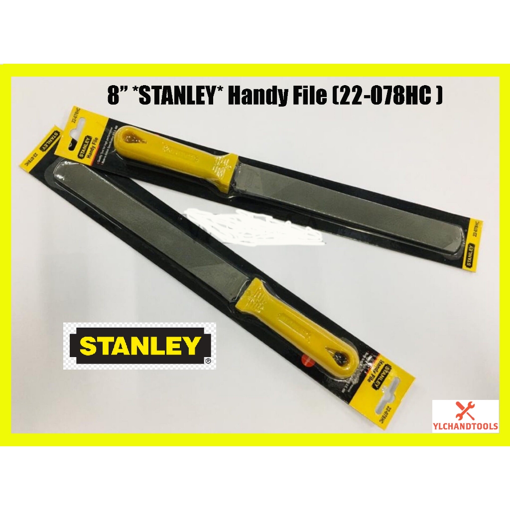 *STANLEY* HEAVY DUTY HANDY FILE C/W PVC HANDLE 8" (22-078HC) | Shopee ...