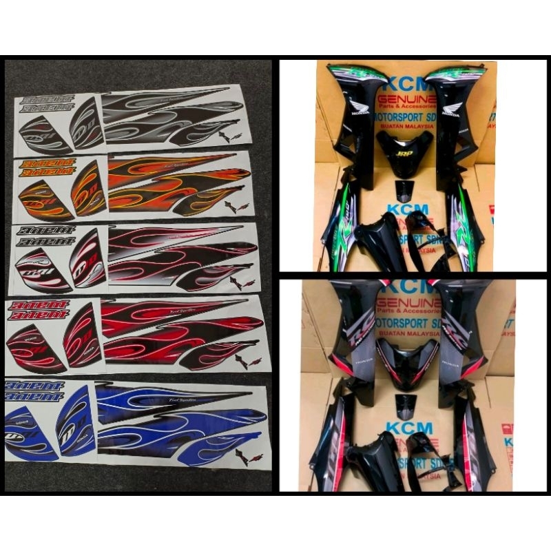 STICKER HONDA WAVE 100R/100S/100RS API/RC/ HIJAU LUMUT | Shopee Malaysia