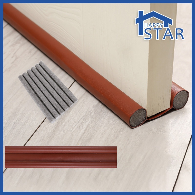 Double Leather Door Bottom Seal Penutup Bawah Pintu Dust Sound Wind ...