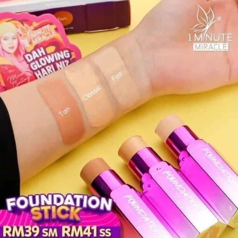 1 MINUTE MIRACLE FOUNDATION STICK | Shopee Malaysia