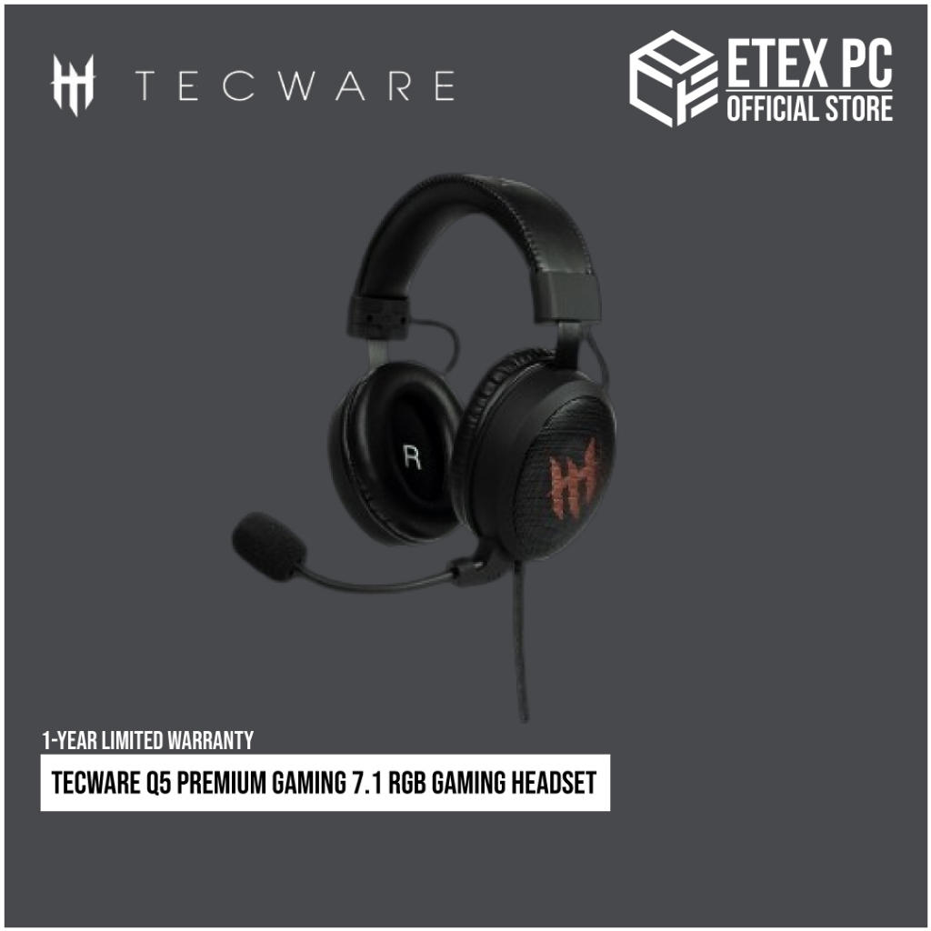 Tecware Q5 Premium Gaming 7.1 RGB Gaming Headset # TW-AC-Q571-RGB ...