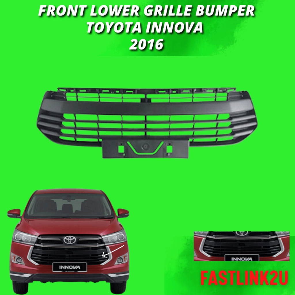 Fastlink Front Bumper Lower Grille Grill Bawah Toyota Innova 2016 100% ...