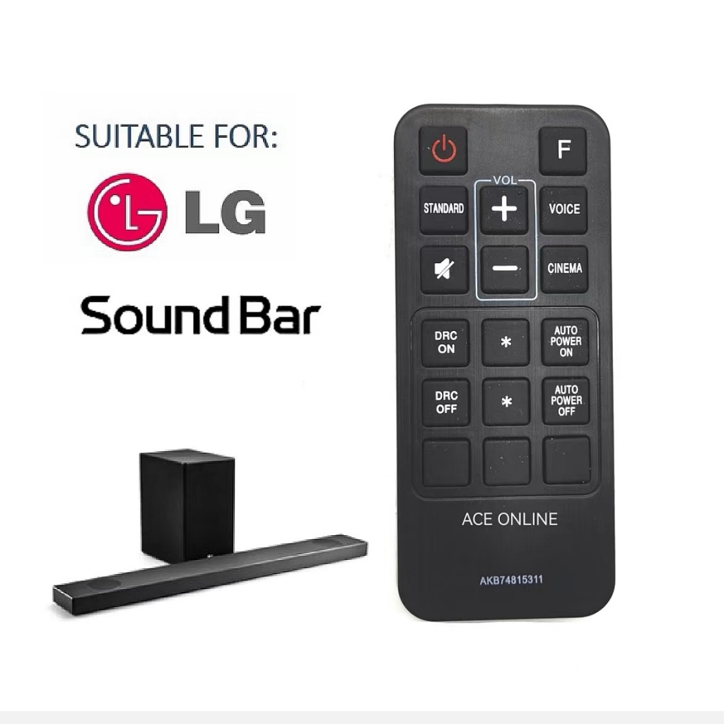 LG Sound Bar Remote Control AKB74815311 Compatible With LAS160B LAS260B ...