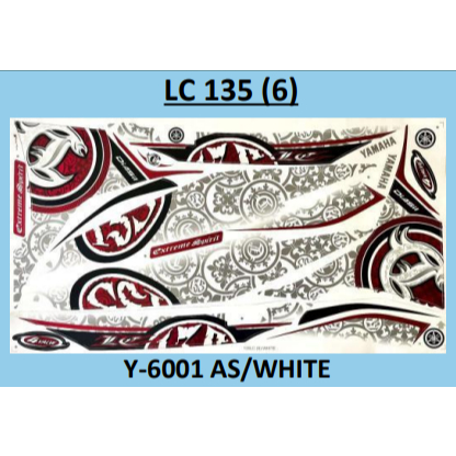 LC 135 (6) LC V1 BODY COVER STICKER STRIPE COVER SET LC135 (5) V1 ES ...