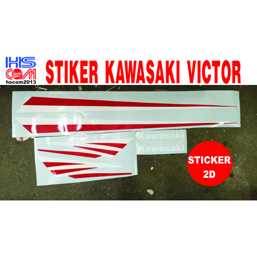 20240506-1106 KAWASAKI VICTOR STIKER STICKER SET STICKER 2D CLEAR ...