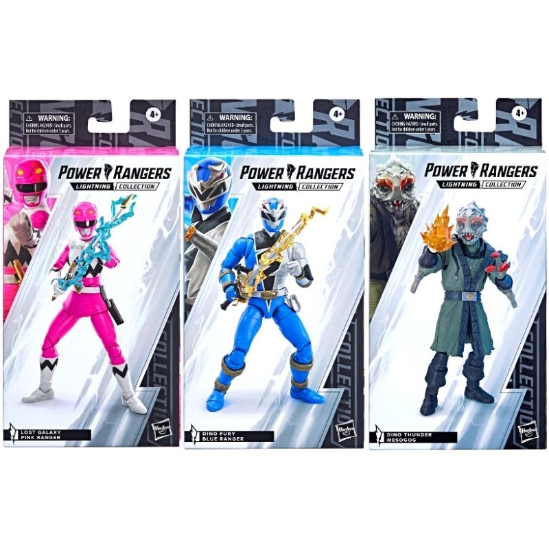 Power Rangers Lightning Collection Dino Thunder Black Fury Blue Lost ...