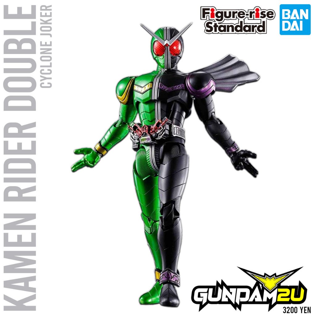 BANDAI FRS Kamen Rider Double Cyclone Joker W - Figure-rise Standard ...